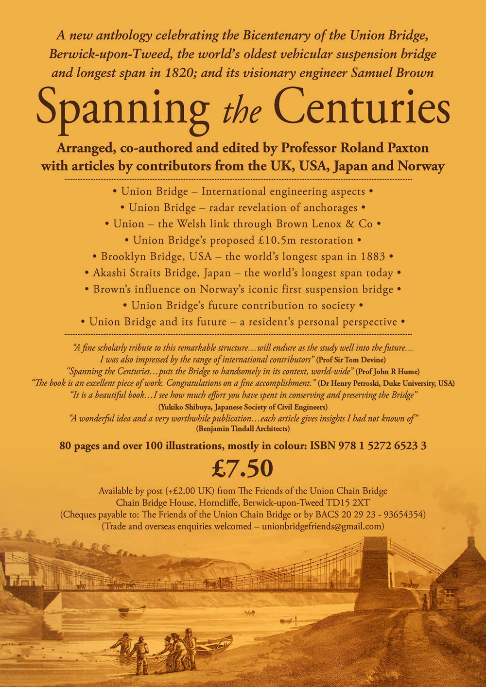 Spanning the Centuries – the Union Bridge 1820-2020 | East Lothian ...